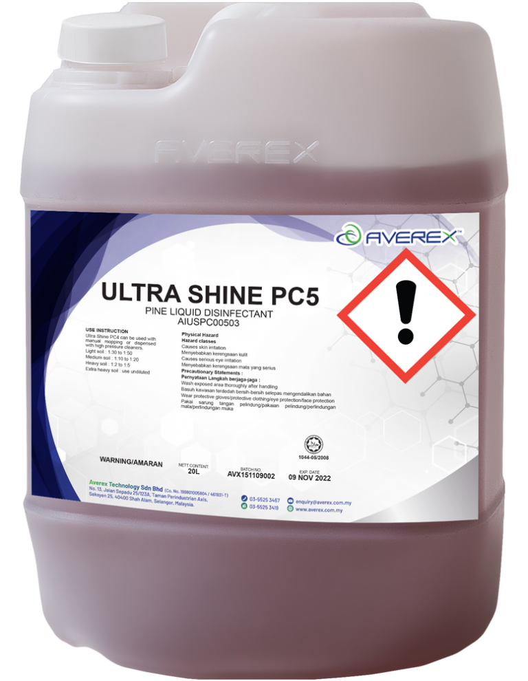 Heavy Duty Disinfectant / Cleaner (ULTRA SHINE MP4) - AVEREX Cleaning ...