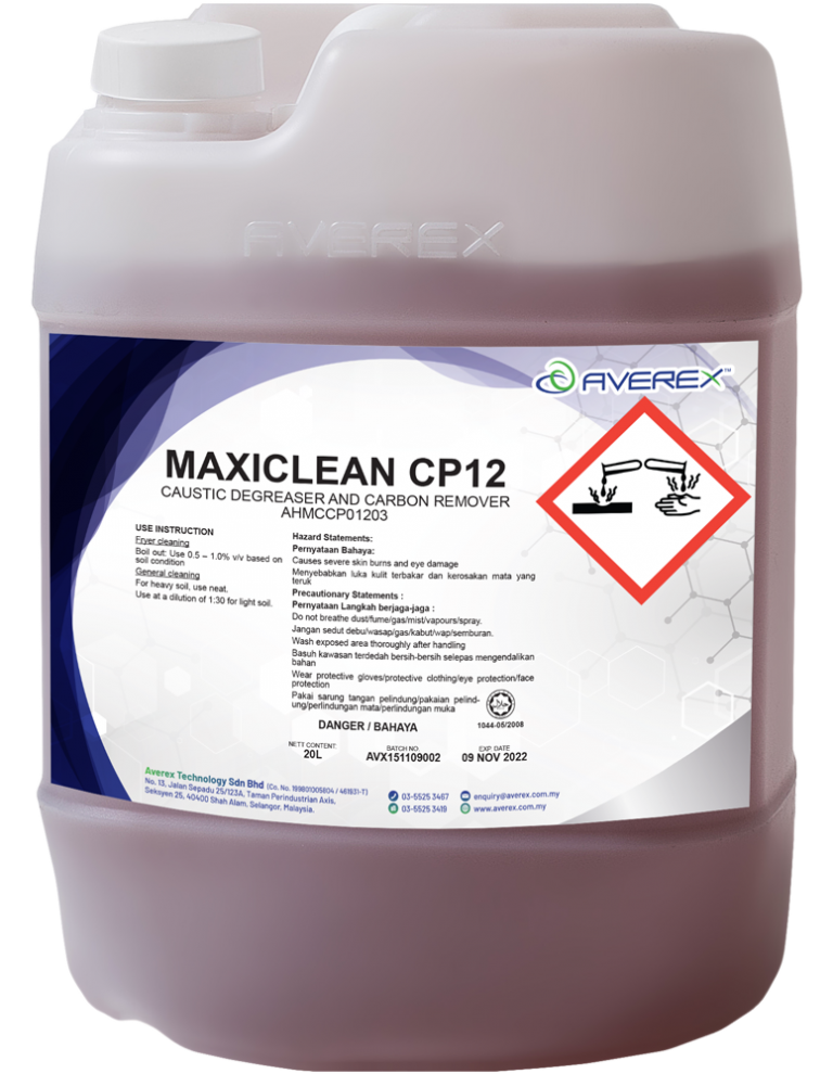 Caustic Degreaser and Carbon Remover (MAXICLEAN CP12) - AVEREX Cleaning ...